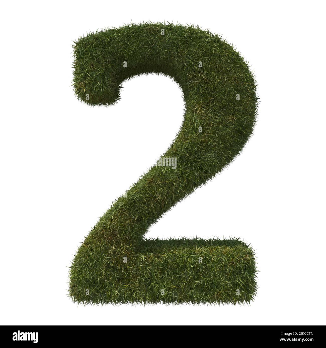 3D illustration of Grass numbers Stock Photo - Alamy