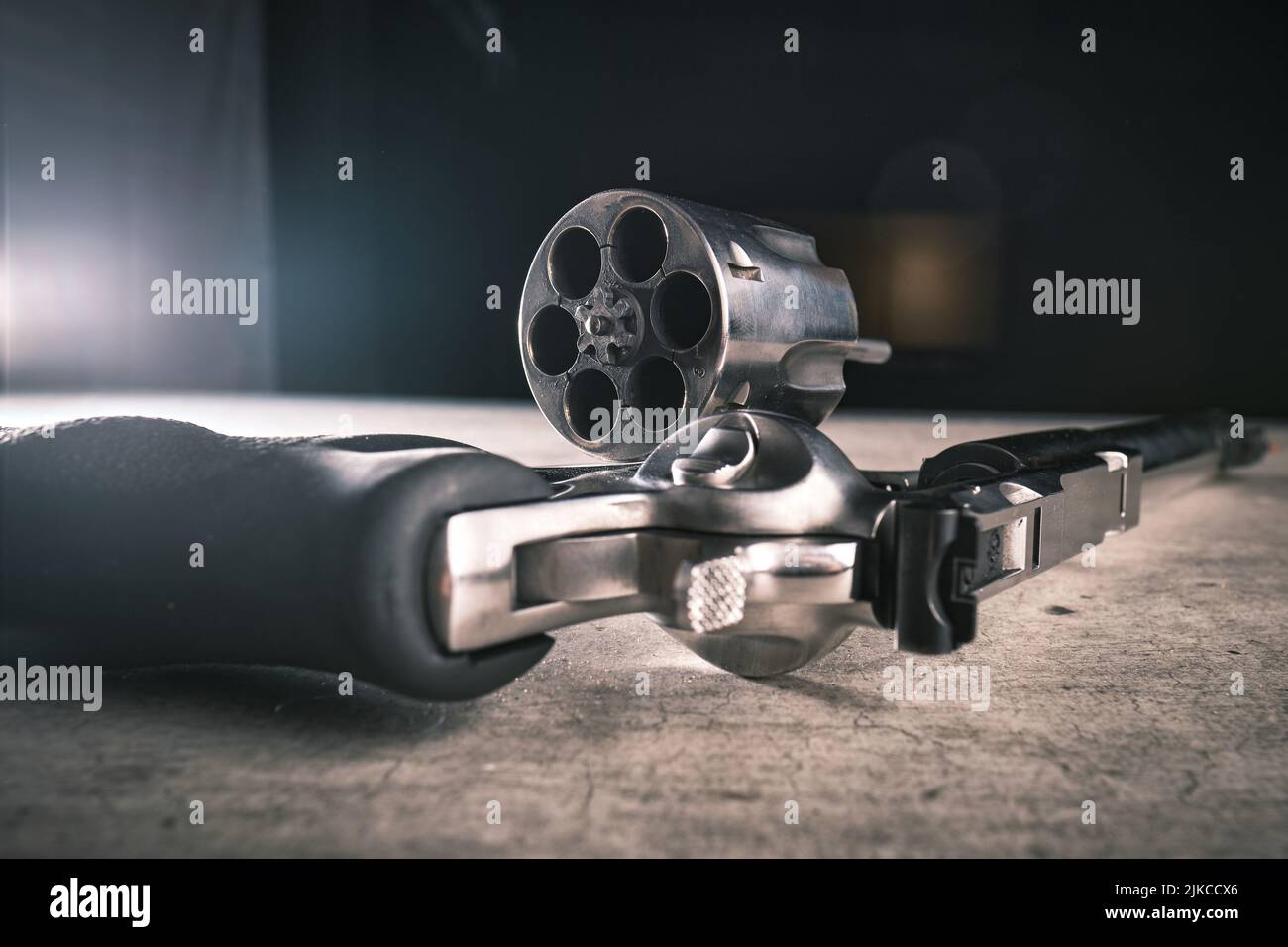 A closeup of a gun Revolver with no bullets Stock Photo - Alamy