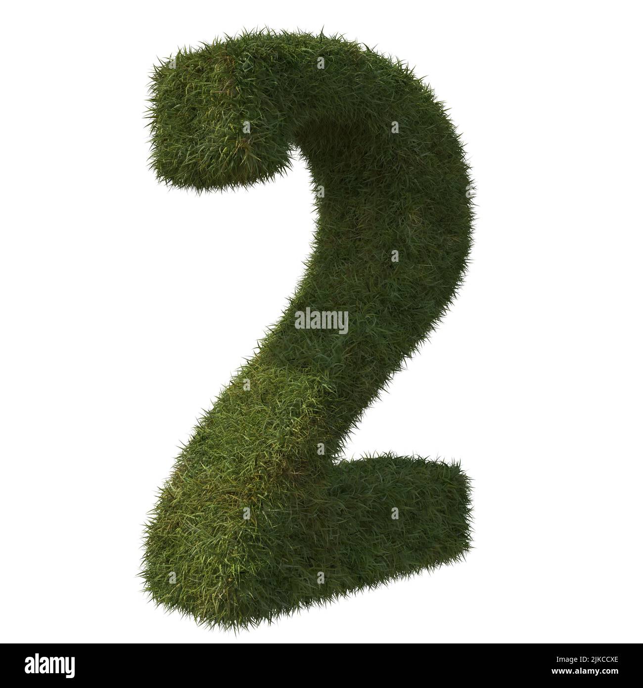 3D illustration of Grass numbers Stock Photo - Alamy