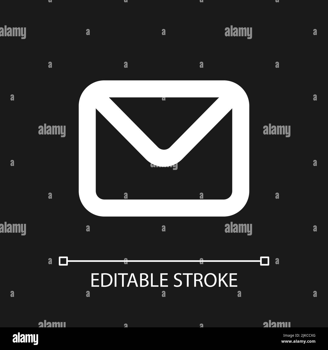 Unread message pixel perfect white linear ui icon for dark theme Stock ... Unread message pixel perfect white linear ui icon for dark theme Stock ...