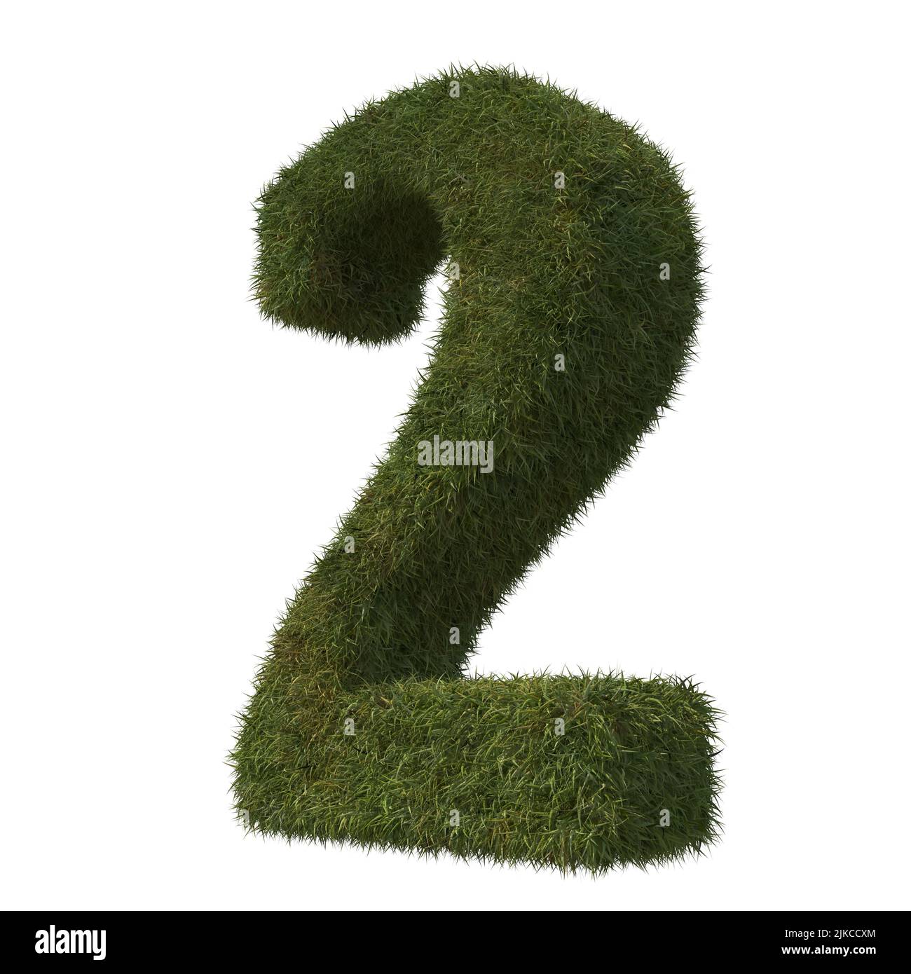 3D illustration of Grass numbers Stock Photo - Alamy