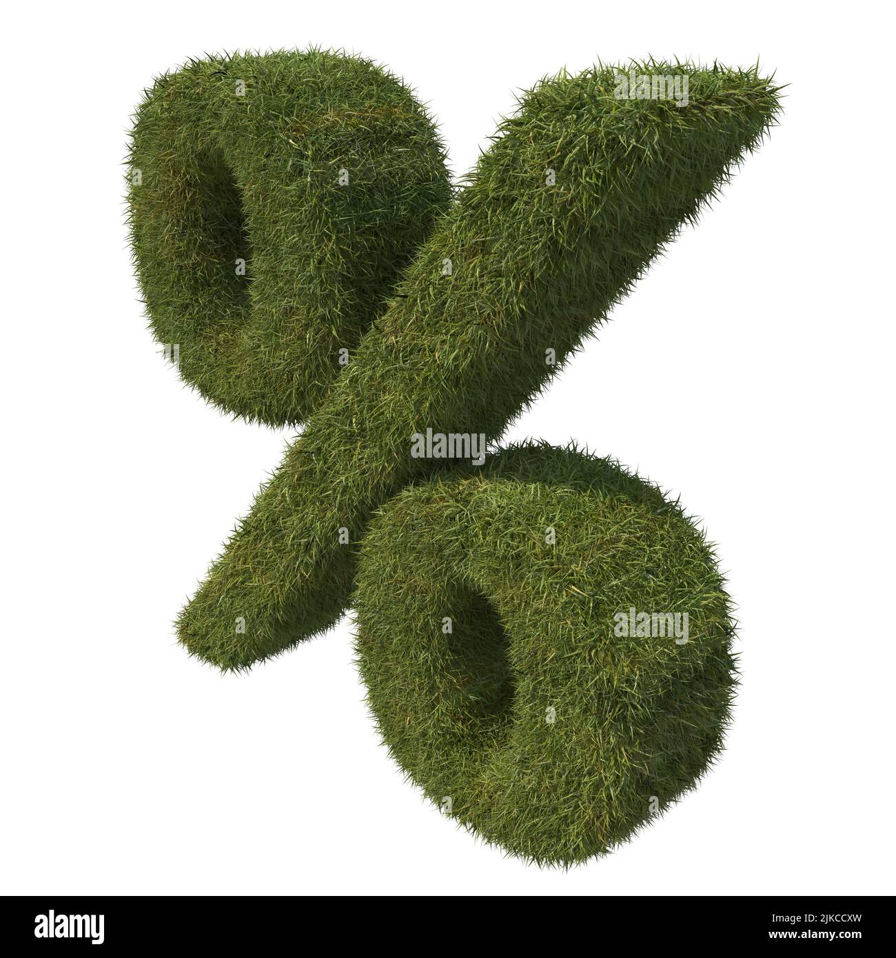 3D illustration of Grass numbers Stock Photo - Alamy