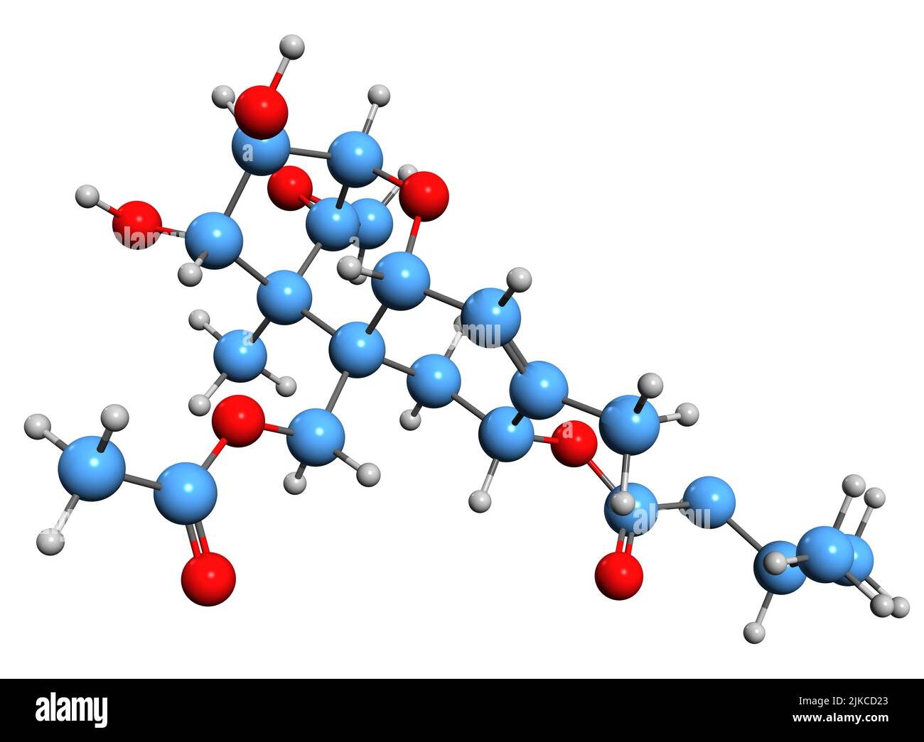 3D image of HT2 toxin skeletal formula - molecular chemical structure ...
