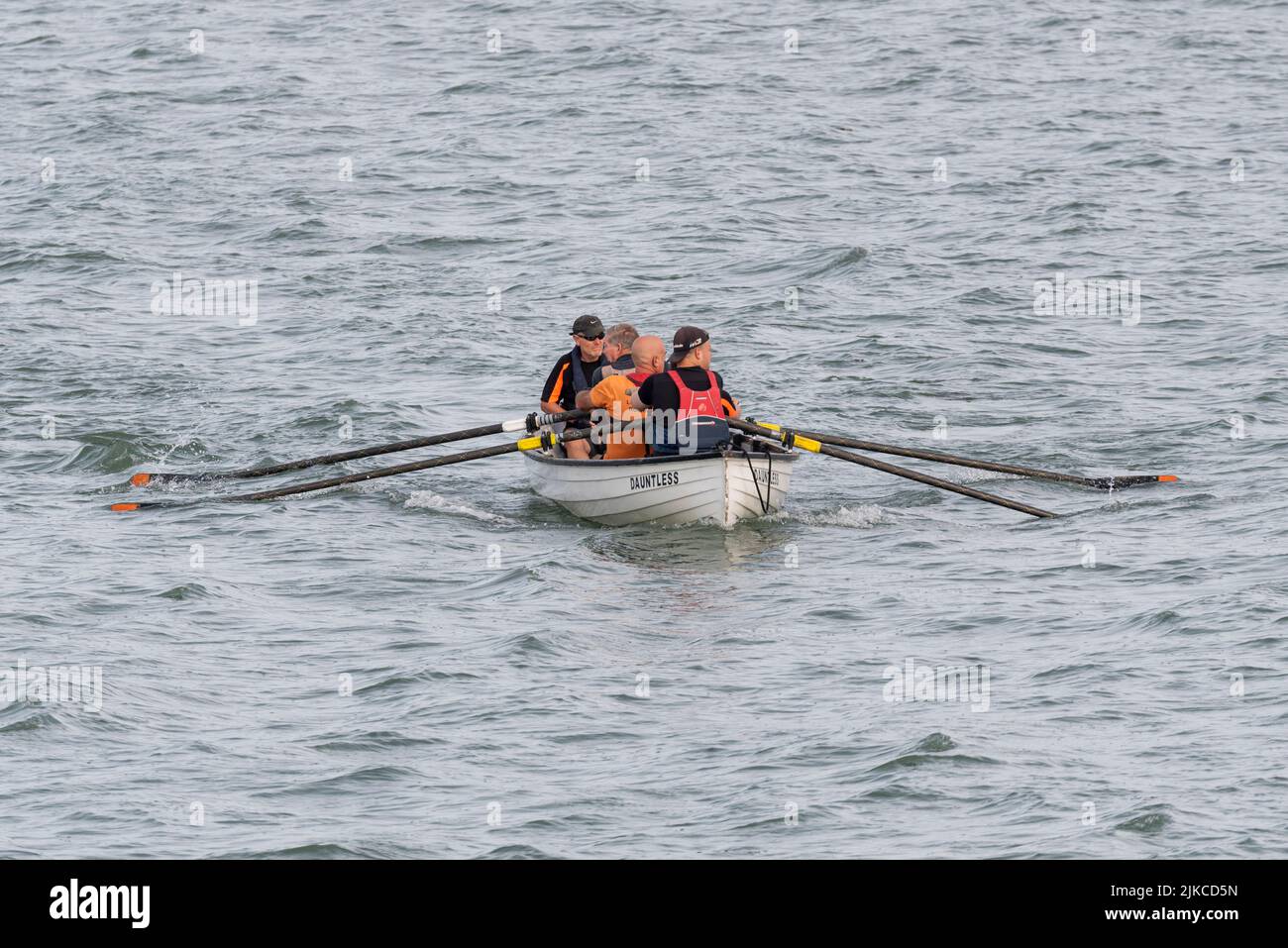 Lower Thames Rowing Club row boat named Dauntless, being rowed on the ...