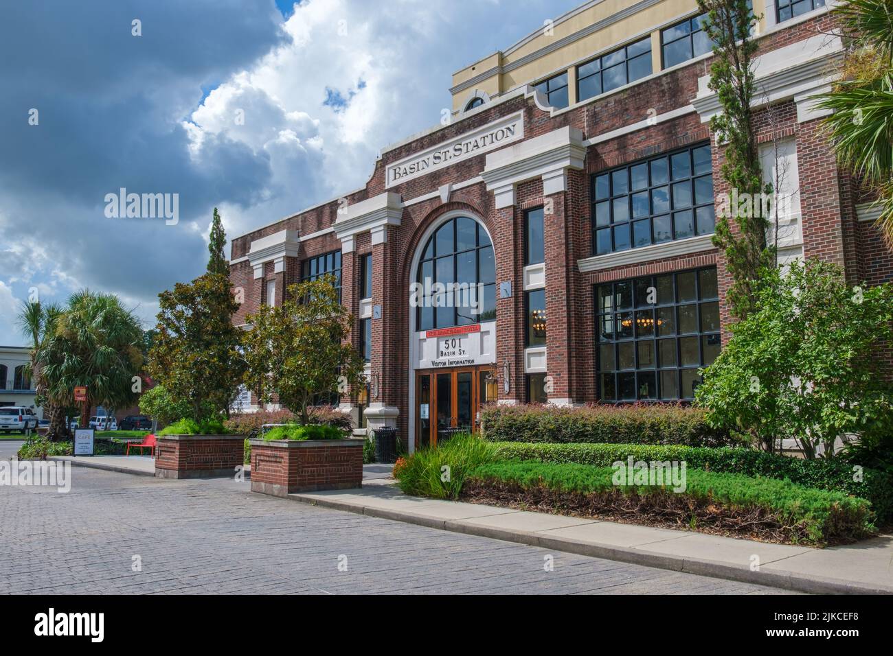 NEW ORLEANS, LA, USA - JULY 30, 2022: Front view of the Brakeman Hotel ...