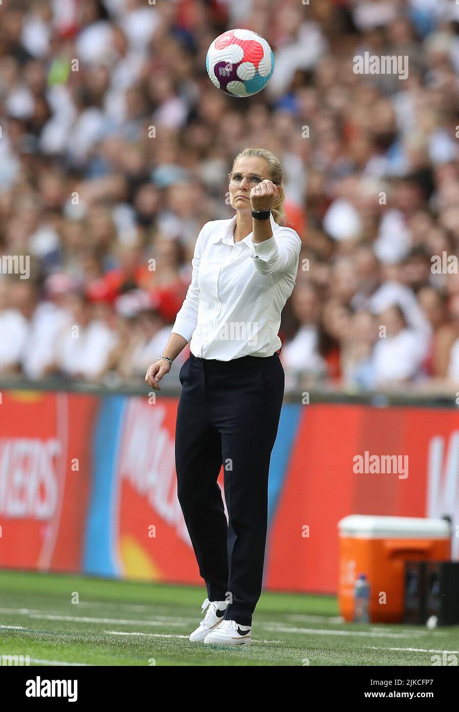 London, England, 31st July 2022. Sarina Wiegman manager of England ...