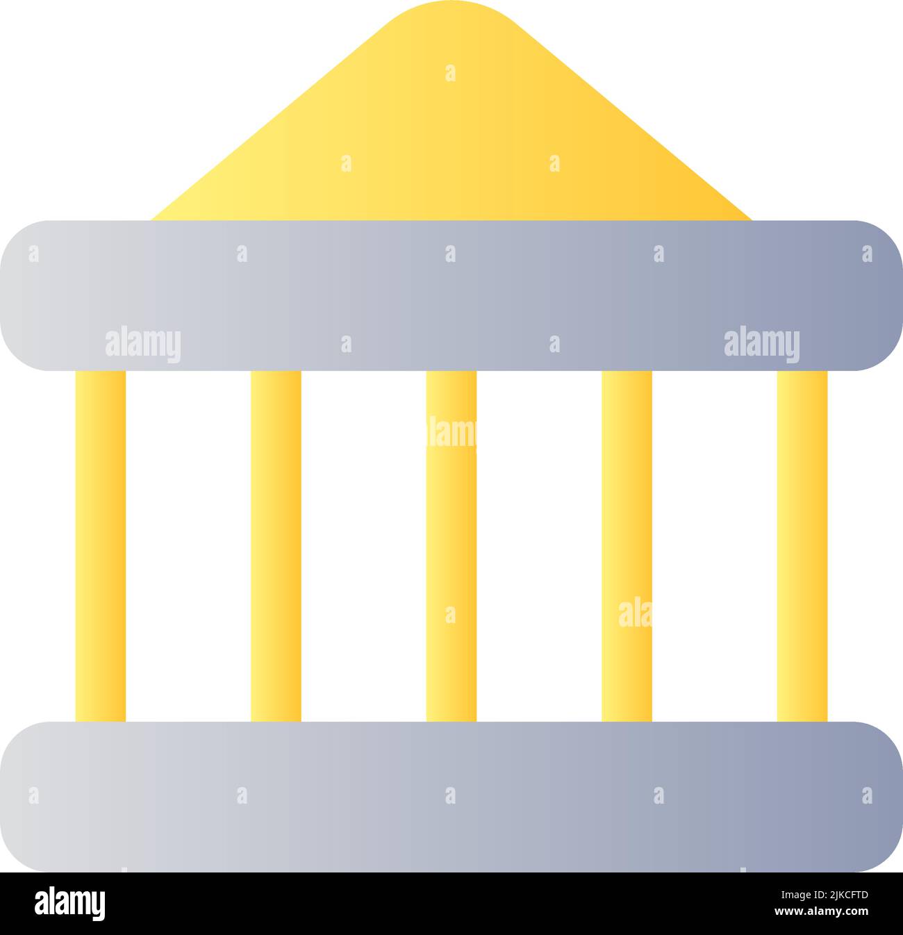 Bank flat gradient color ui icon Stock Vector Image & Art - Alamy