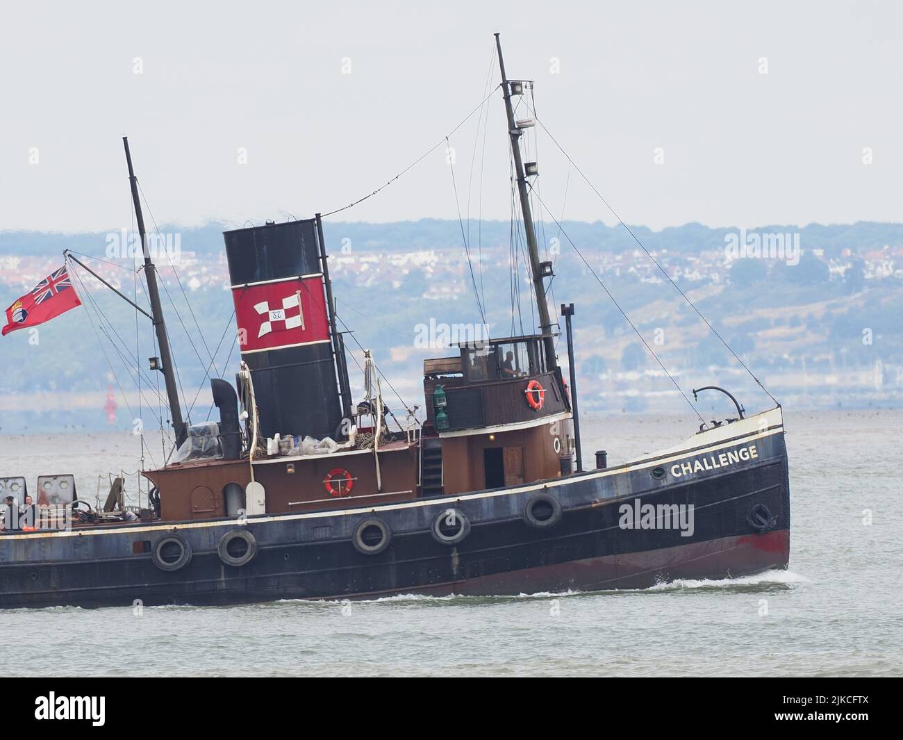 Sheerness, Kent, UK. 1st Aug, 2022. Knock John naval fort was sunk in ...