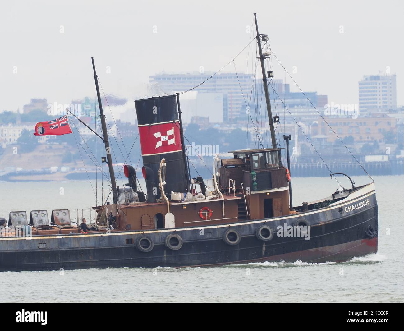 Sheerness, Kent, UK. 1st Aug, 2022. Knock John naval fort was sunk in ...