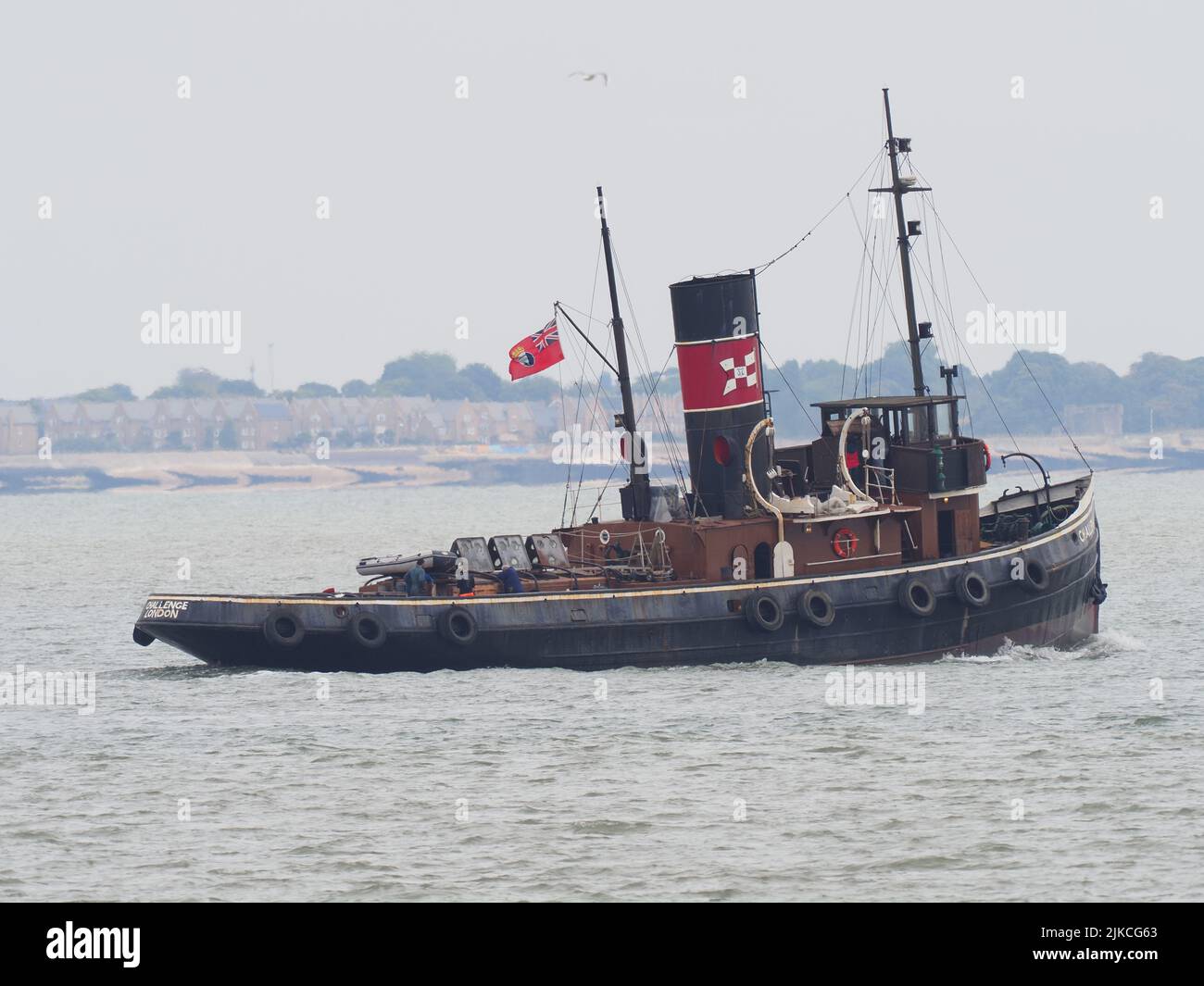 Sheerness, Kent, UK. 1st Aug, 2022. Knock John naval fort was sunk in ...