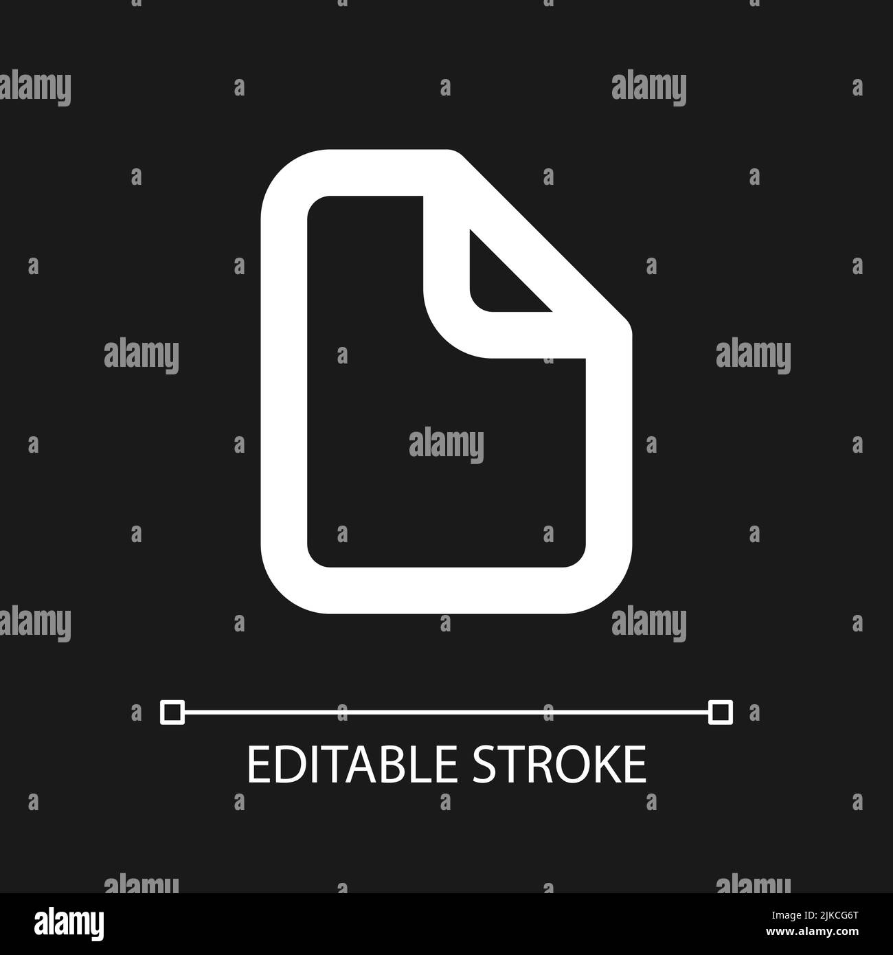 File pixel perfect white linear ui icon for dark theme Stock Vector Image & Art - Alamy