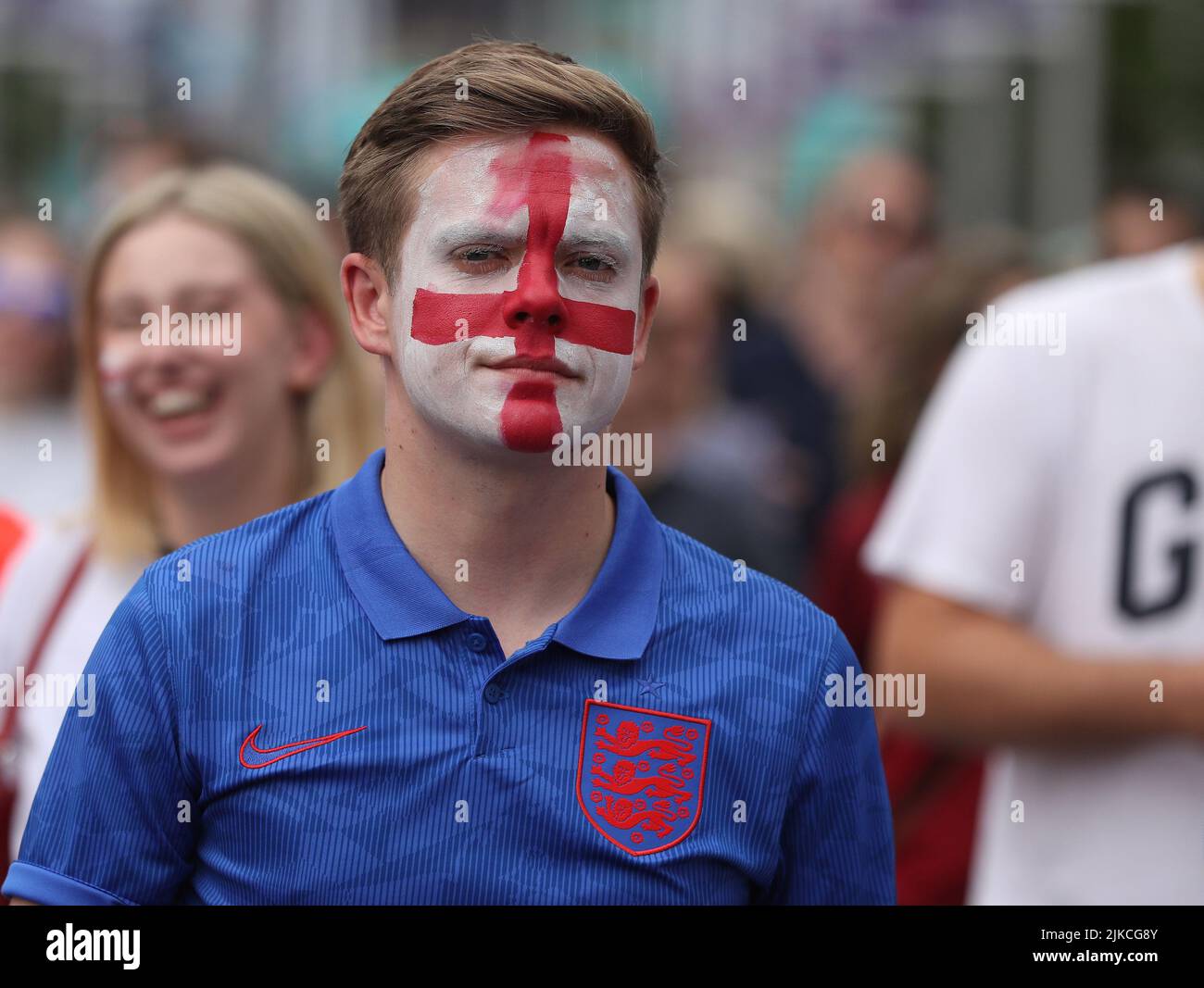 London, England, 31st July 2022. An England fan during the UEFA Women's ...