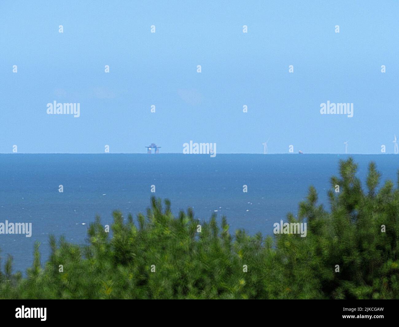 Sheerness, Kent, UK. 1st Aug, 2022. Knock John naval fort was sunk in ...