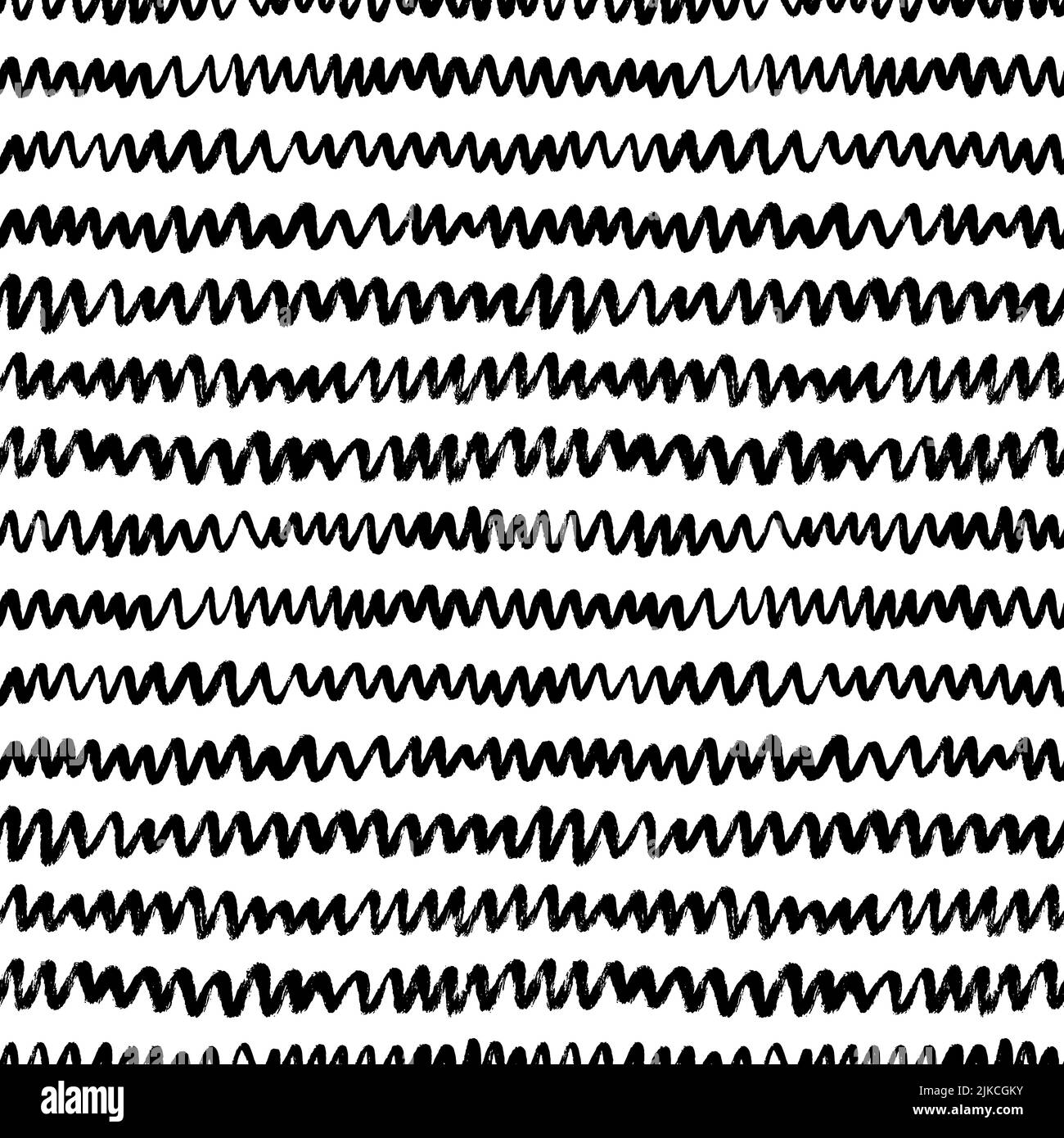 Hand drawn zig zag vector seamless pattern Stock Vector Image & Art - Alamy