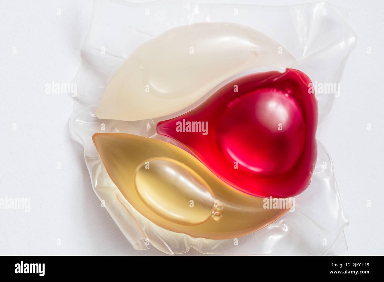 laundry detergent pod on white background for design purpose Stock ...