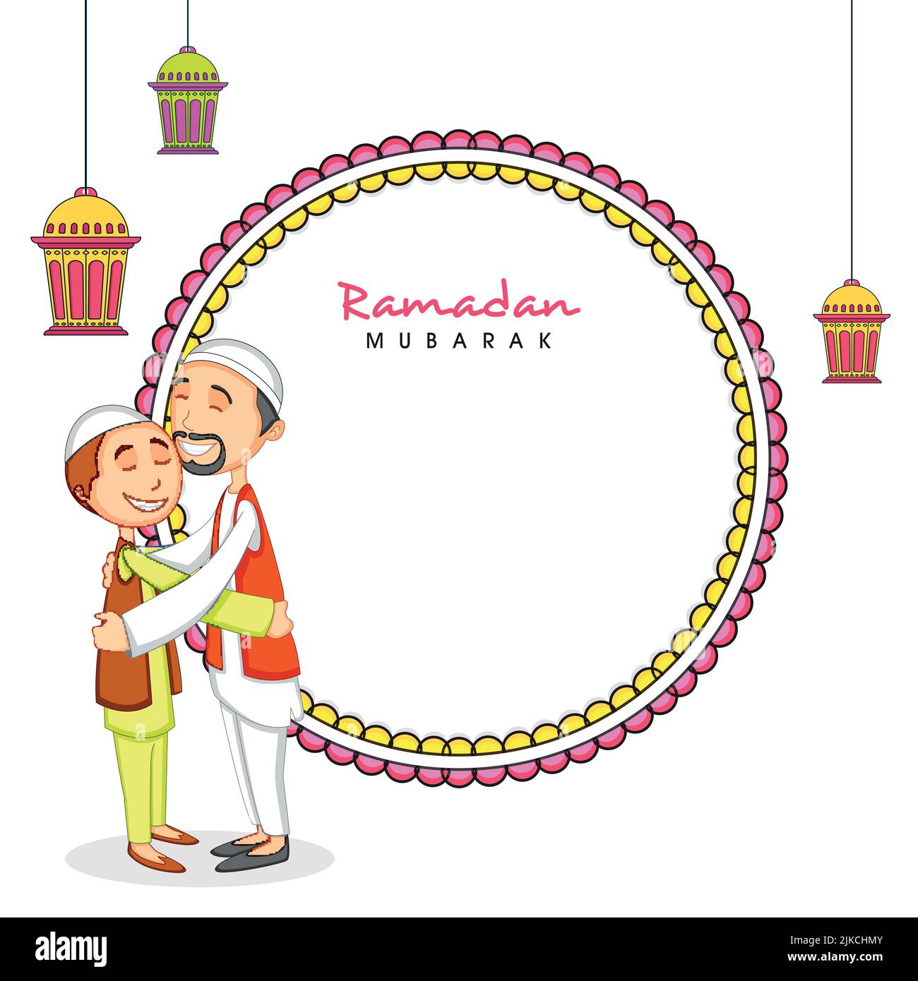 Muslim men hugging each other Stock Vector Images - Alamy