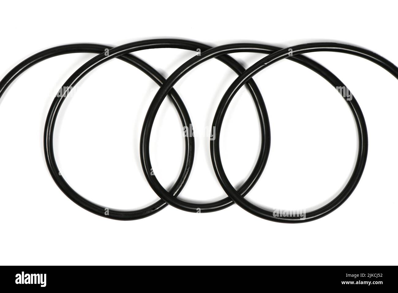Black wire isolated on white background abstraction. High resolution ...
