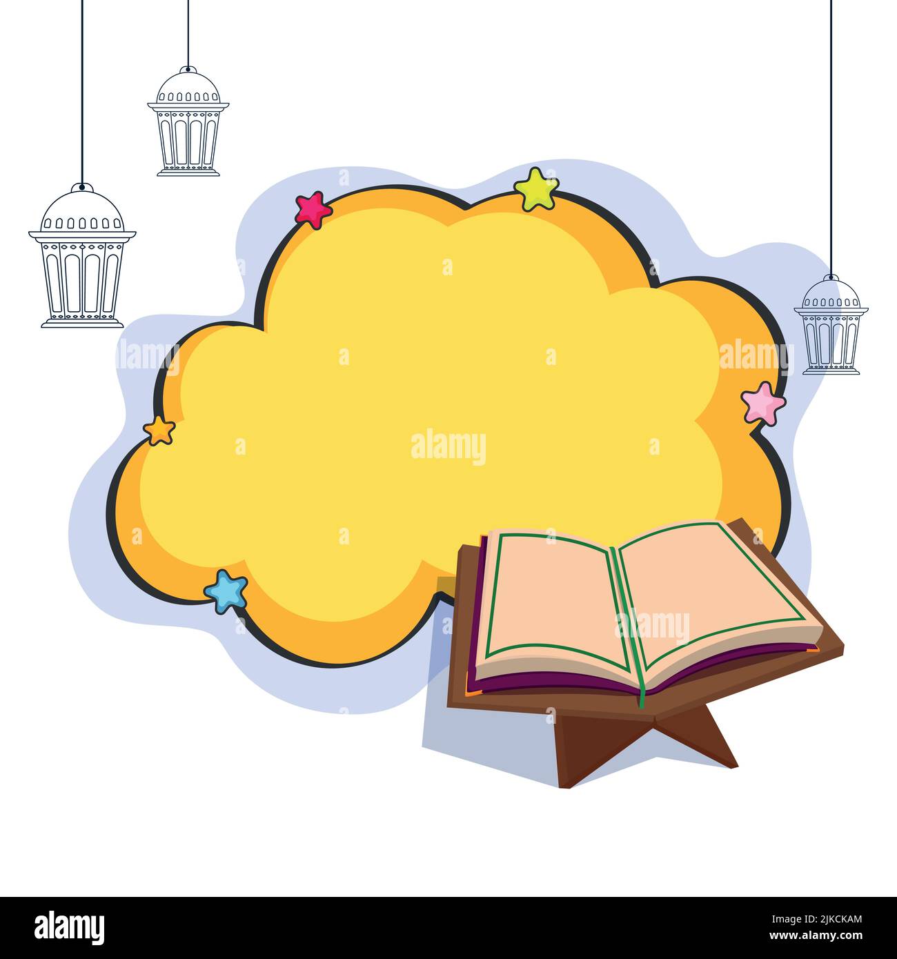 Open book on book stand Stock Vector Images - Alamy