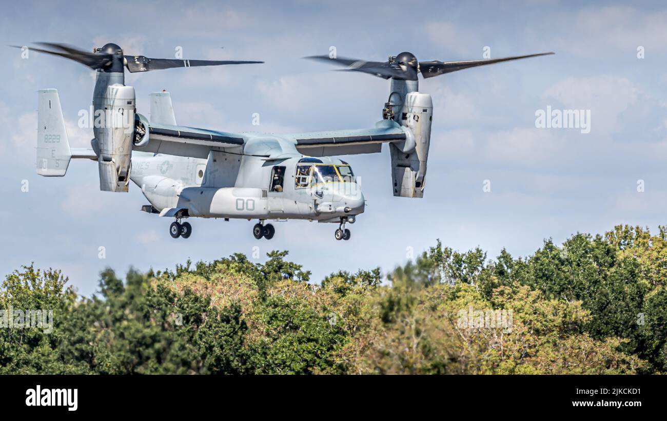 The US Marines Osprey Demo at Air Show in Sanford, Florida Stock Photo ...