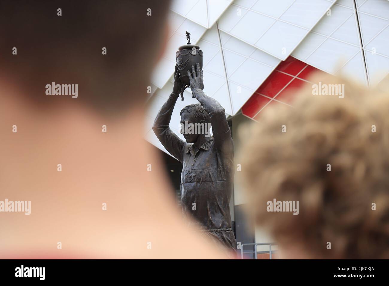 MOSCOW, RUSSIA, JULE 31, 2022. Opening of the monument to Igor Netto at ...