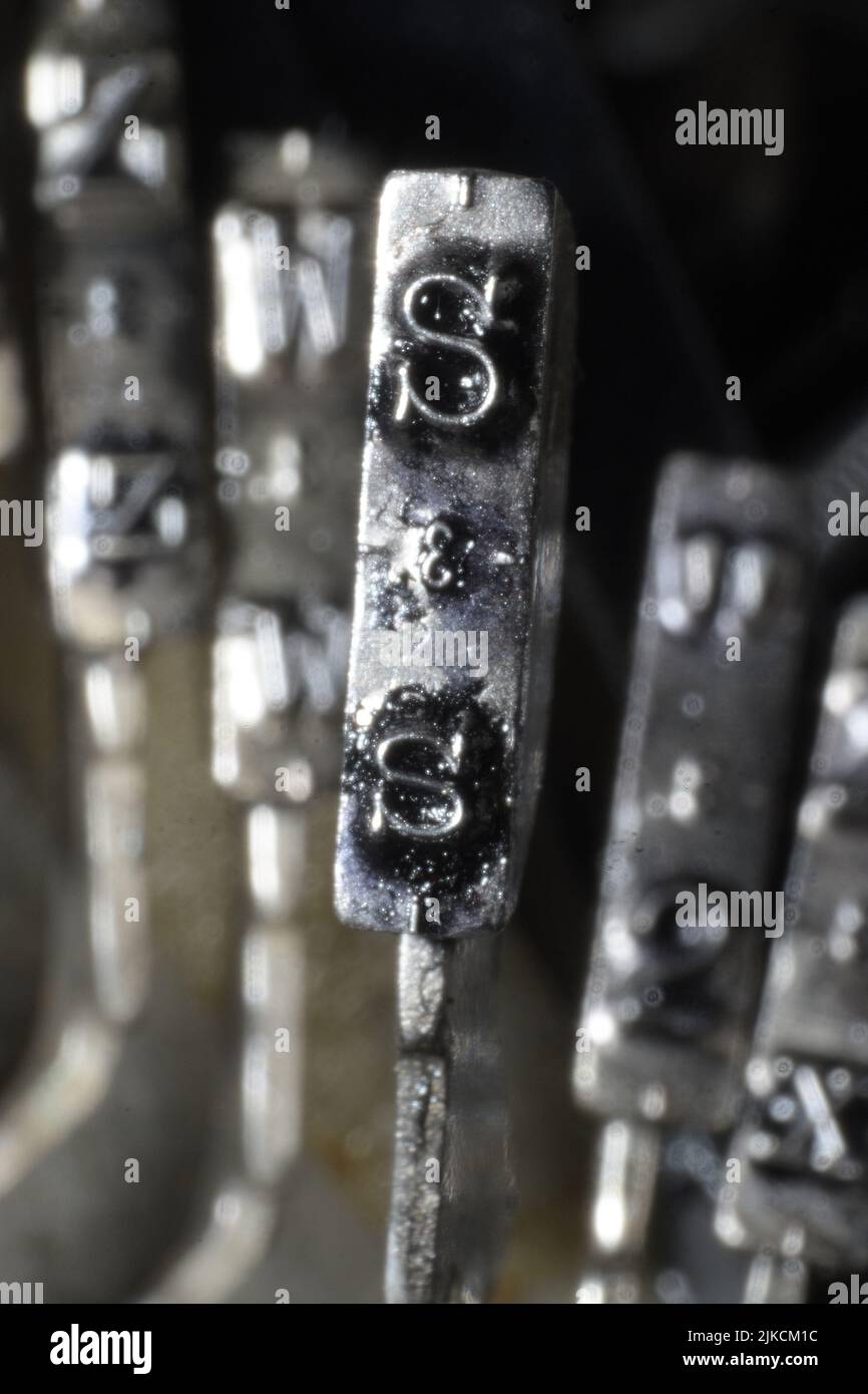 Old typewriter latin alphabet in hi-res stock photography and images ...