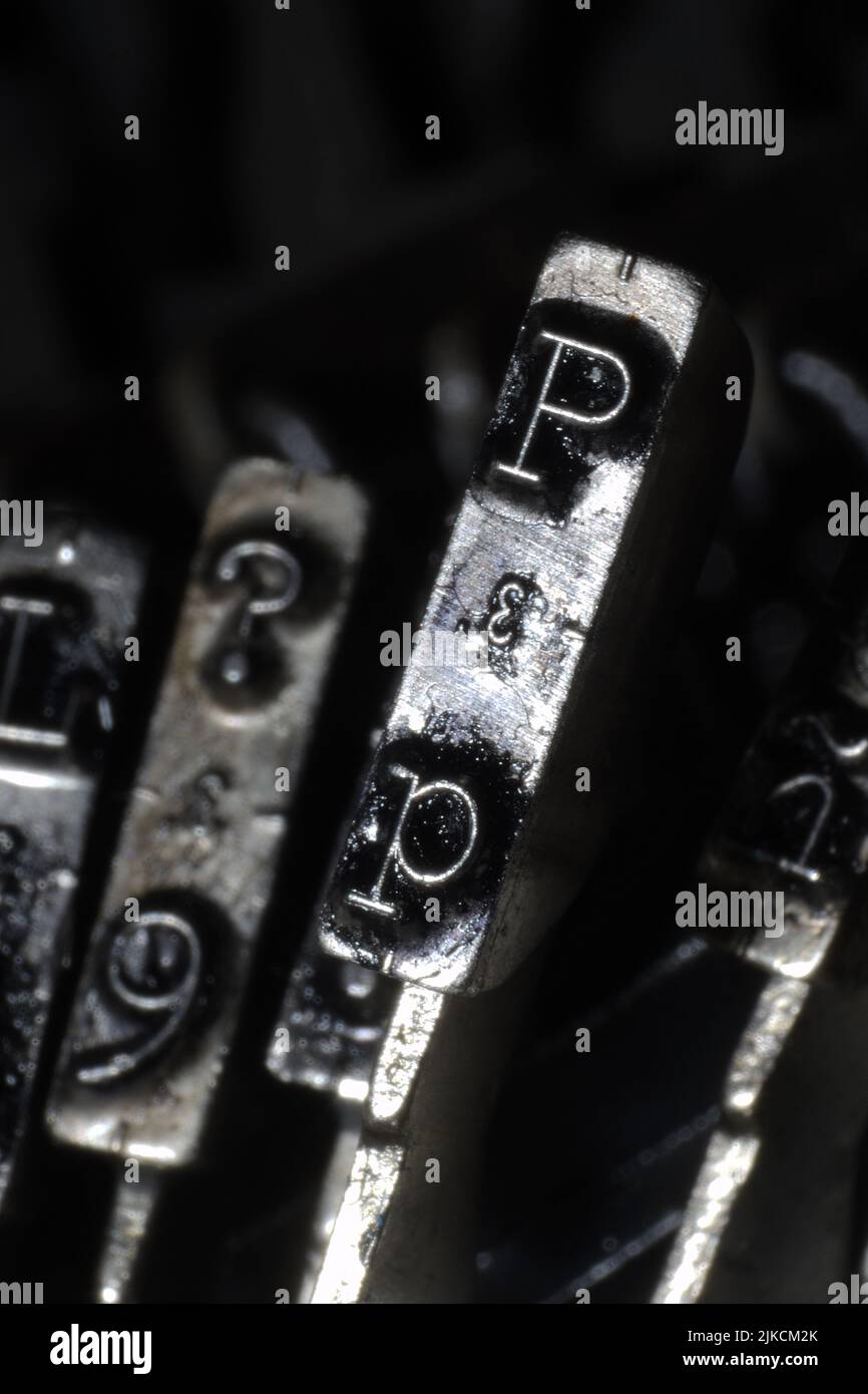 Old typewriter latin alphabet in hi-res stock photography and images ...