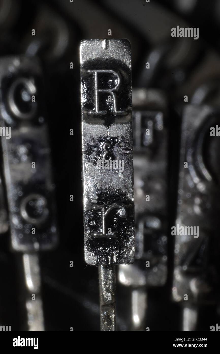 Old typewriter latin alphabet in hi-res stock photography and images ...