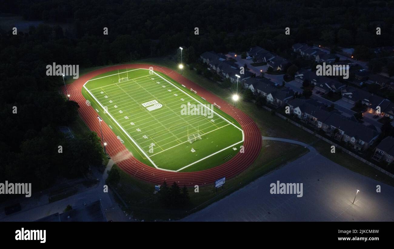 Niagara high school football field Stock Photo - Alamy
