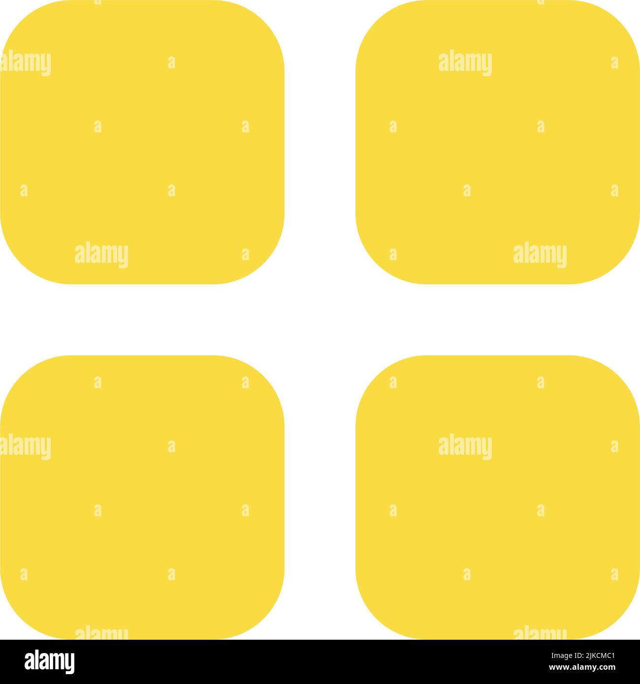 Bento like menu flat color ui icon Stock Vector Image & Art - Alamy