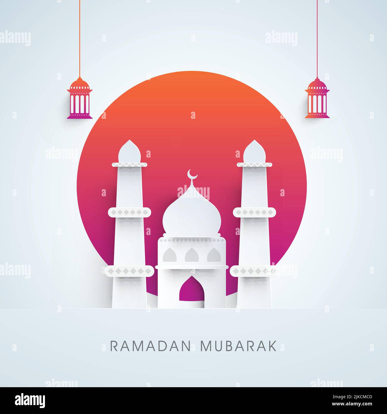 Ramadan greeting card design circle hi-res stock photography and images ...