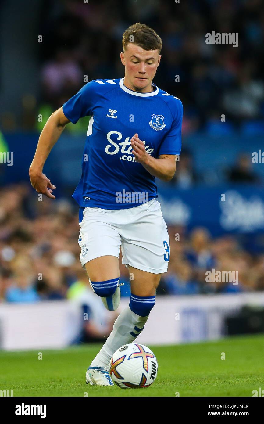 Everton's Nathan Patterson and Dynamo Kyiv’s during a pre-season ...