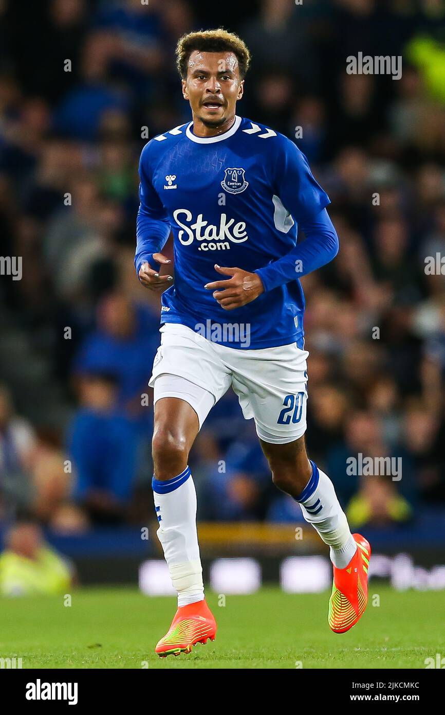 Everton's Dele during a pre-season friendly match at Goodison Park ...