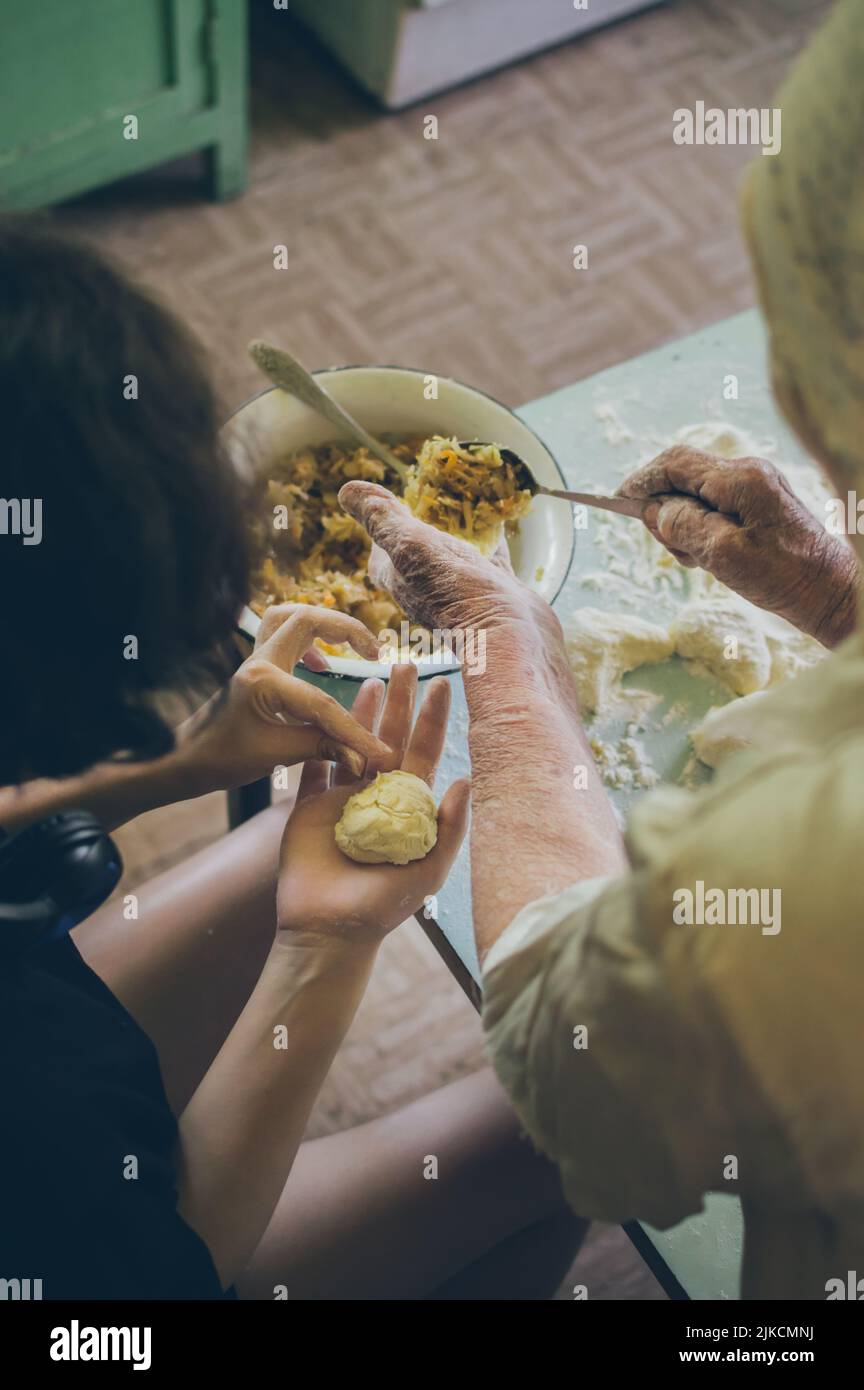 Stuffing and hands hi-res stock photography and images - Alamy