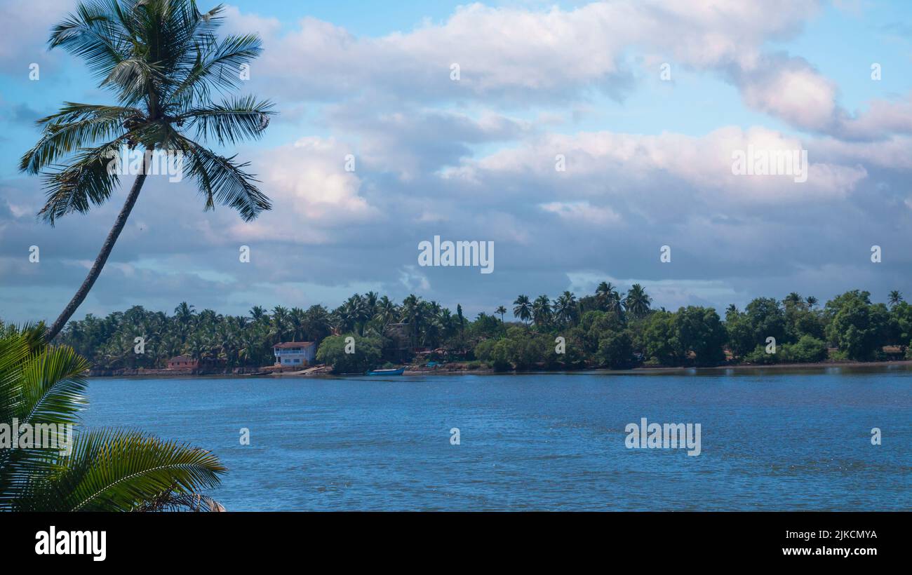 River life in Goa Stock Photo - Alamy