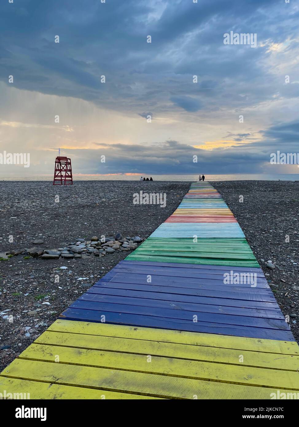 Beautiful walkway sea hi-res stock photography and images - Alamy