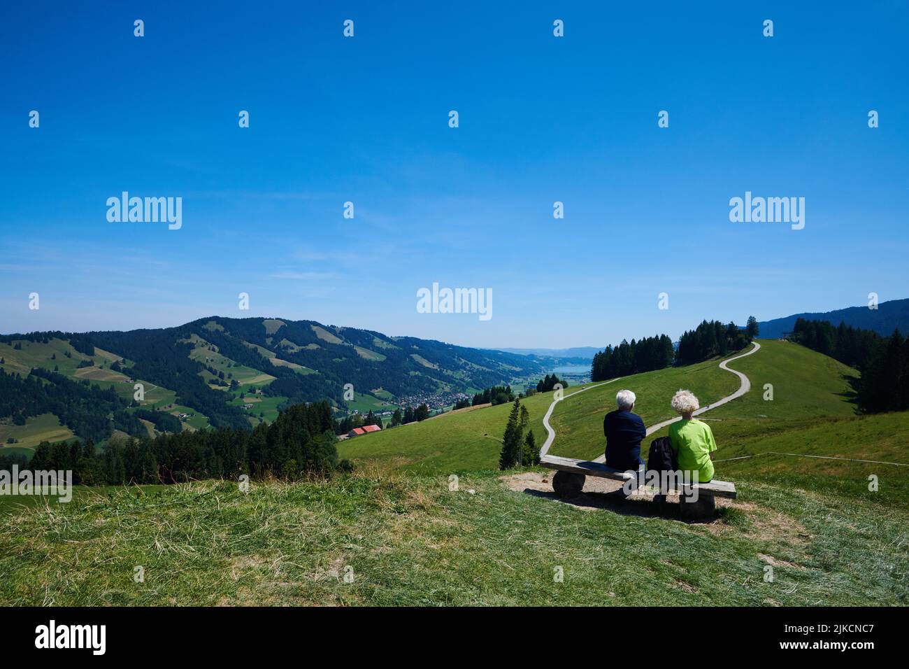 Bench over the alps hi-res stock photography and images - Alamy