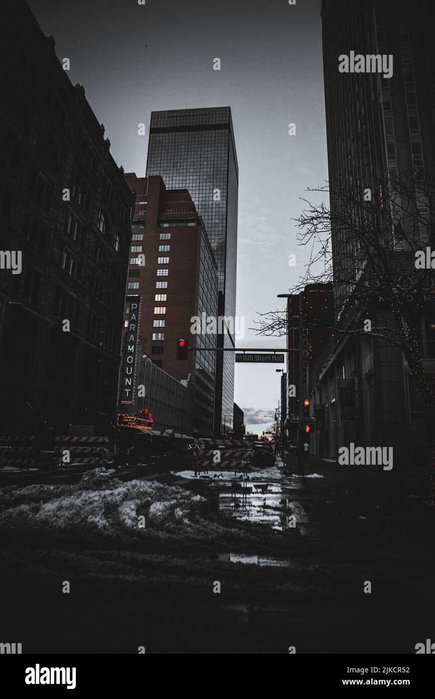 Dusky winter street hi-res stock photography and images - Alamy