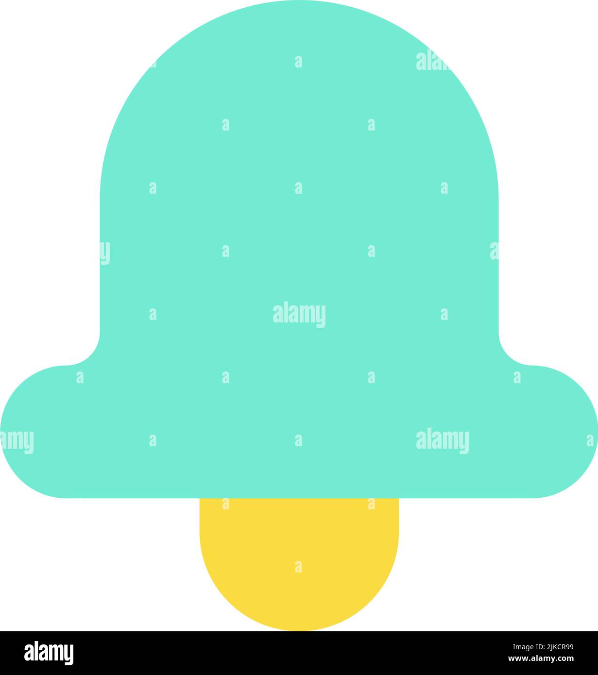 Notifications flat color ui icon Stock Vector Image & Art - Alamy