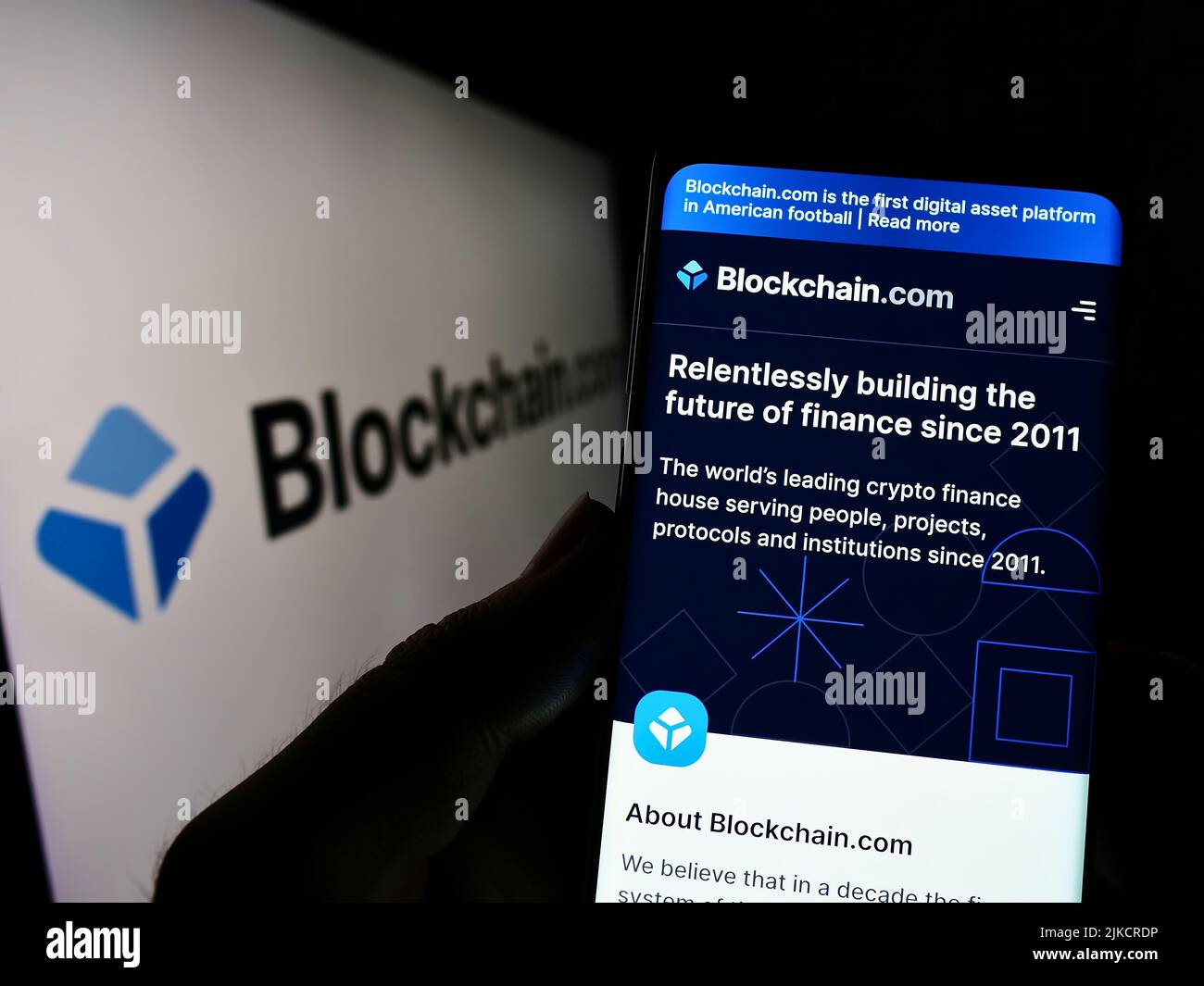 Blockchain com logo hi-res stock photography and images - Alamy