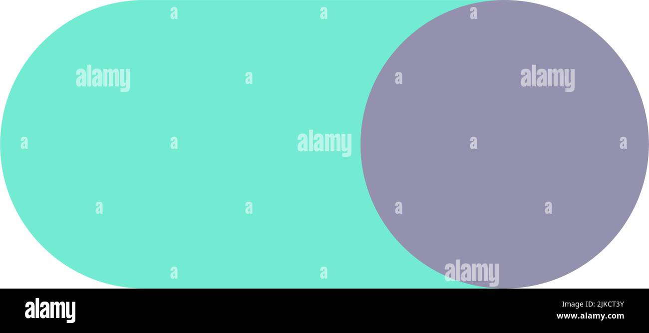 Toggle button flat color ui icon Stock Vector Image & Art - Alamy