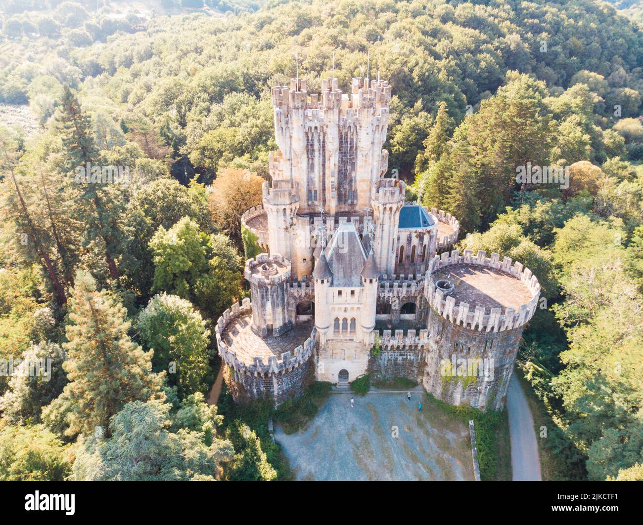 Beautiful drone view old castle hi-res stock photography and images - Alamy