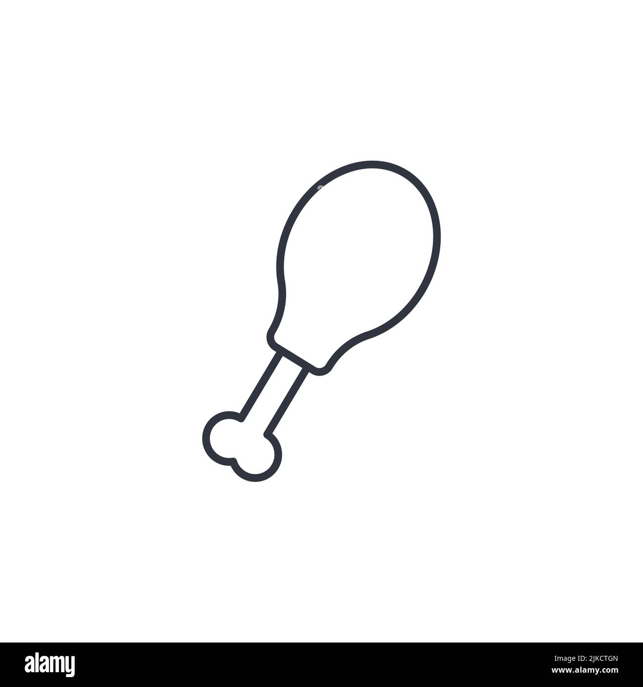 Meat leg icon black Cut Out Stock Images & Pictures - Alamy