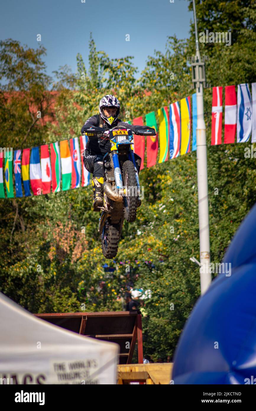 26.07.2022 Sibiu, Romania. Action photography shot at Redbull Romaniacs ...
