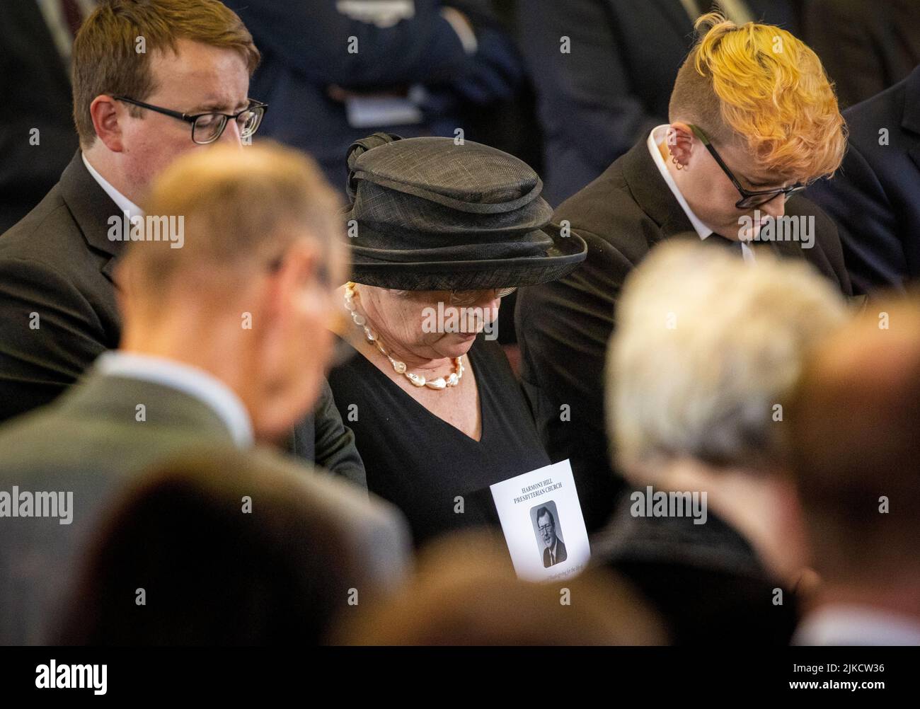 (Left to right) Nicholas, Lady Daphne and Victoria Trimble during the ...