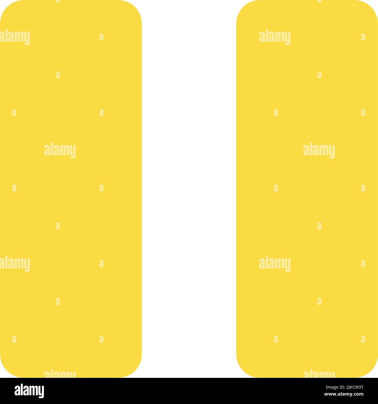 Pause button flat color ui icon Stock Vector Image & Art - Alamy