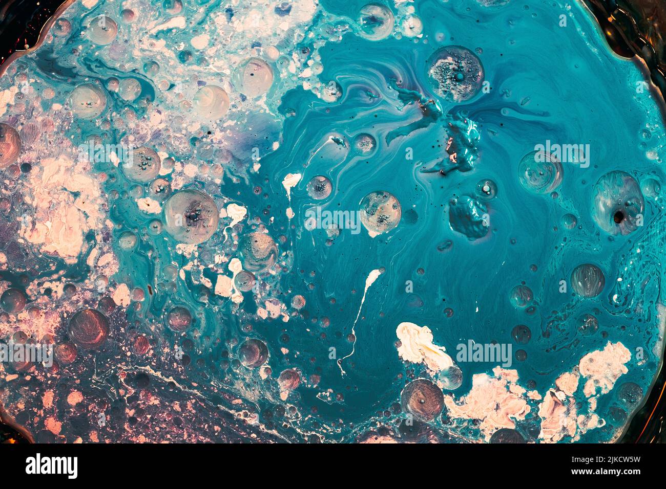 abstract art blue paint textured earth space Stock Photo - Alamy