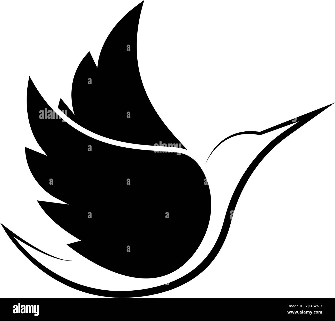 bird logo illustration design Stock Vector Image & Art - Alamy