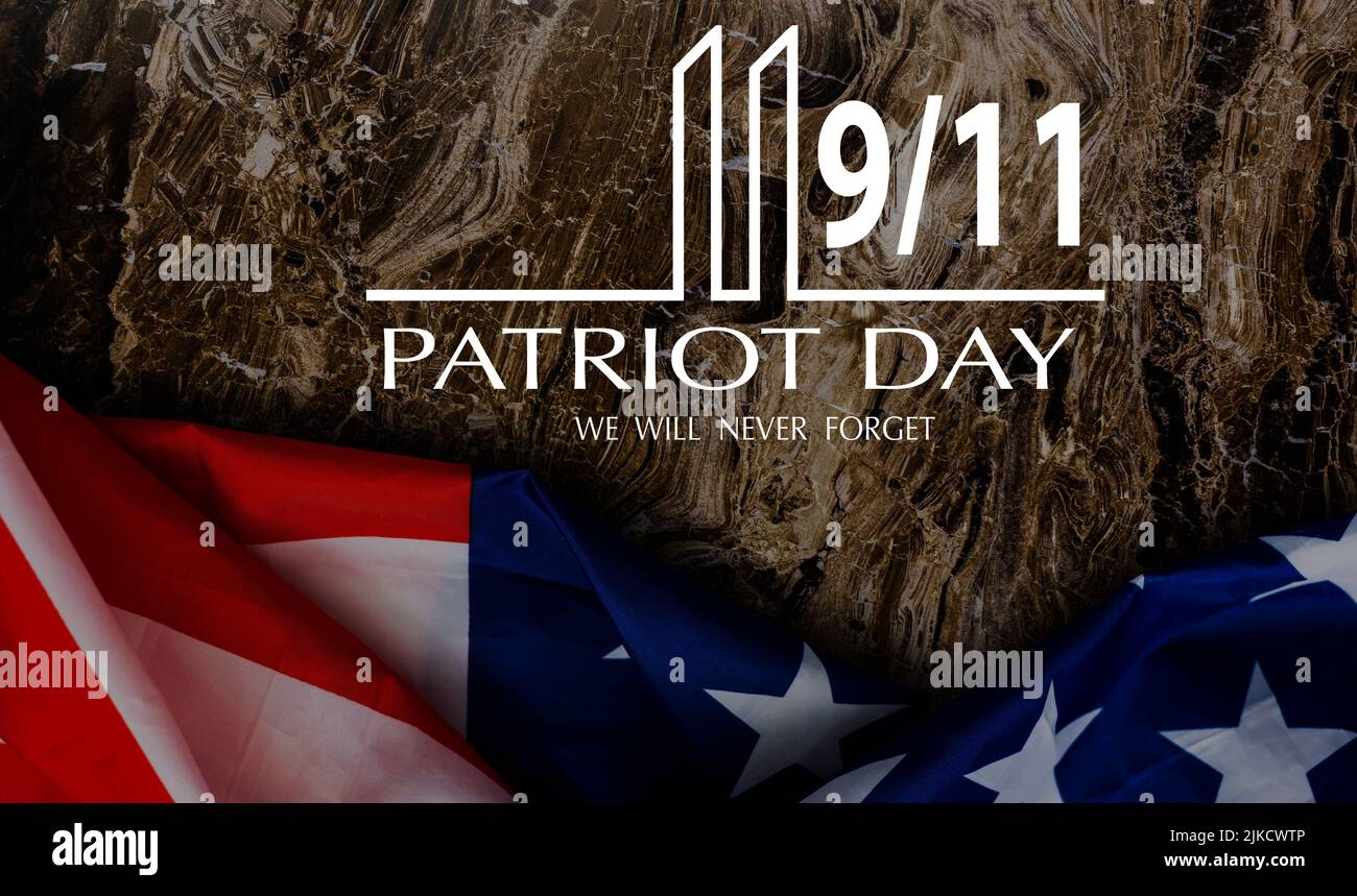 USA Patriot Day illustration. patriotic template for greeting card ...