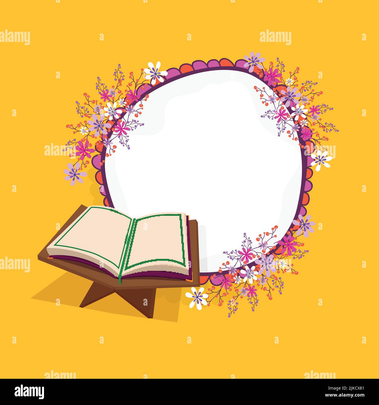 Quran rehal Stock Vector Images - Alamy