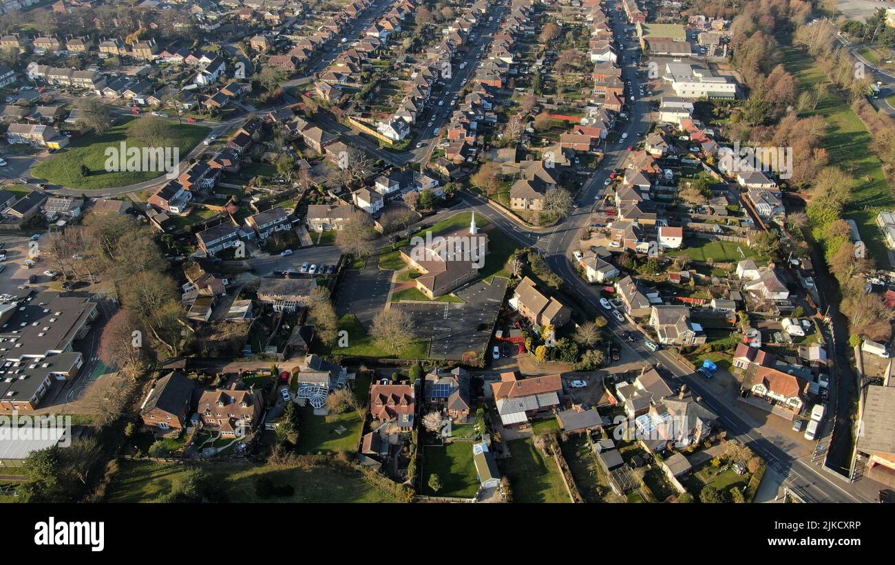An aerial shot of a residential area Stock Photo - Alamy